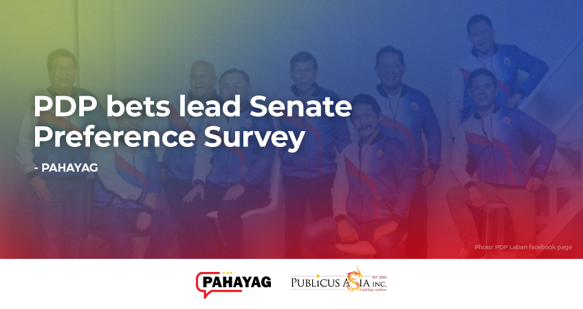 PDP Bets Lead Senate Preference Survey - PAHAYAG